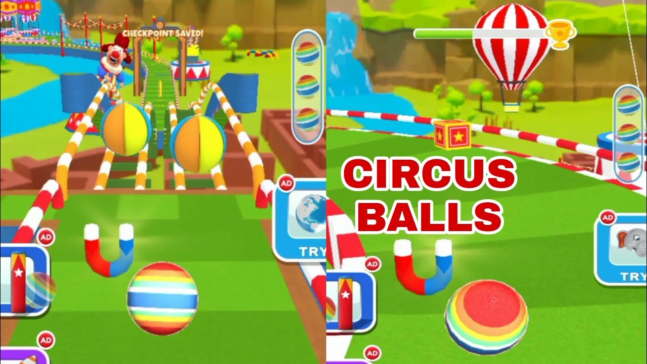 CIRCUS BALLS:: SPEED RUN|| GAME PLAY LEVELS 10-20 || NEW GAME UPDATE ...