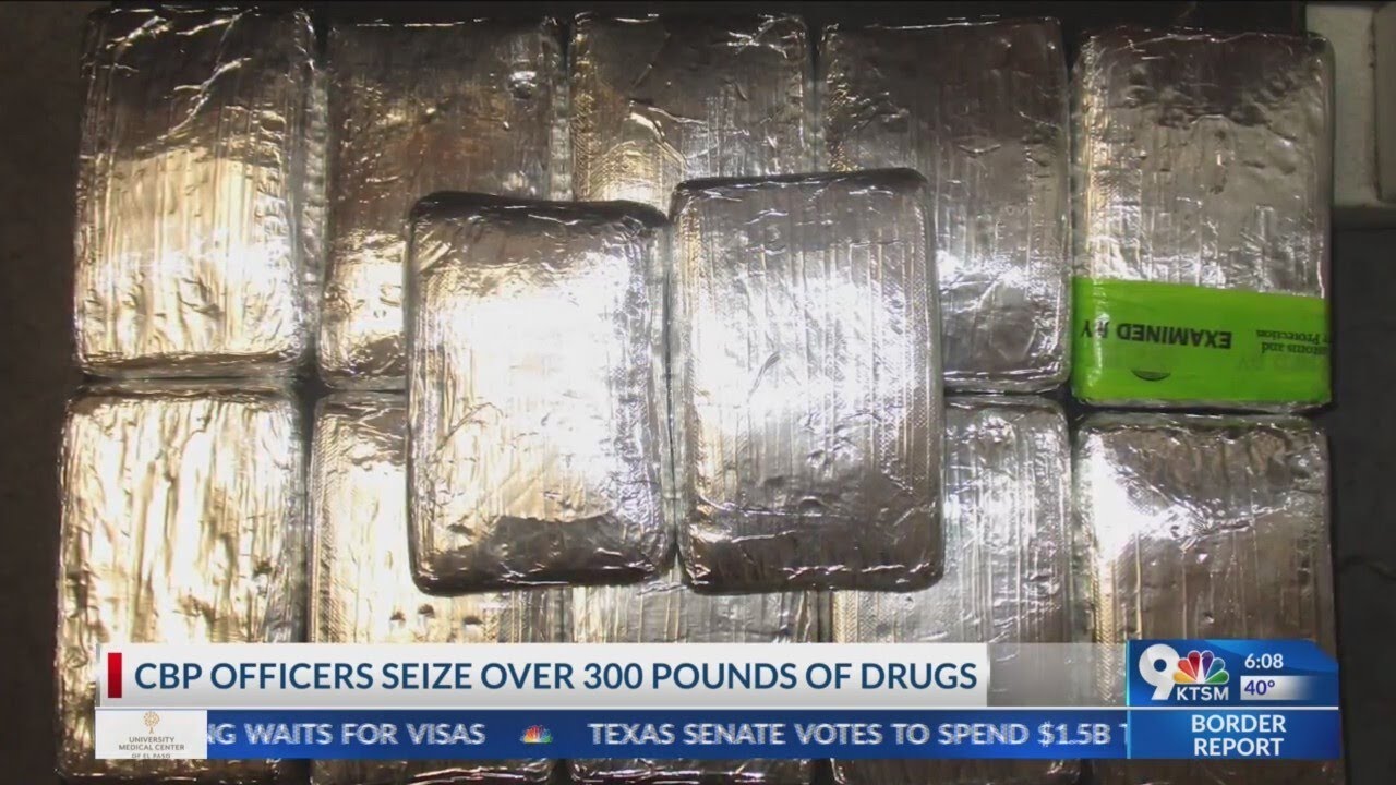 CBP officers seize over 300 pounds of drugs at El Paso ports of entry ...