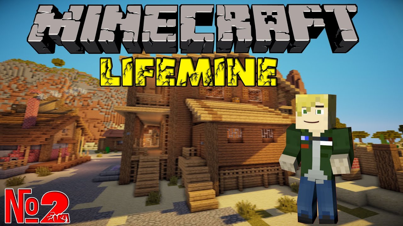 [Minecraft]LifeMine №2 (Начальное развитие.\(^_^)/) - YouTube