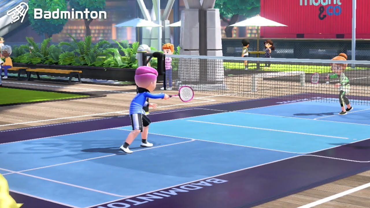 Nintendo Switch Sports - BADMINTON 2 player local - YouTube