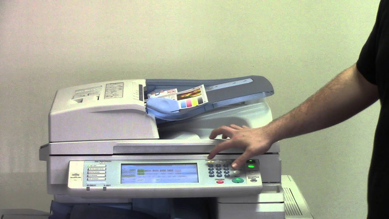 Ricoh MP C4000 306K 91K - YouTube