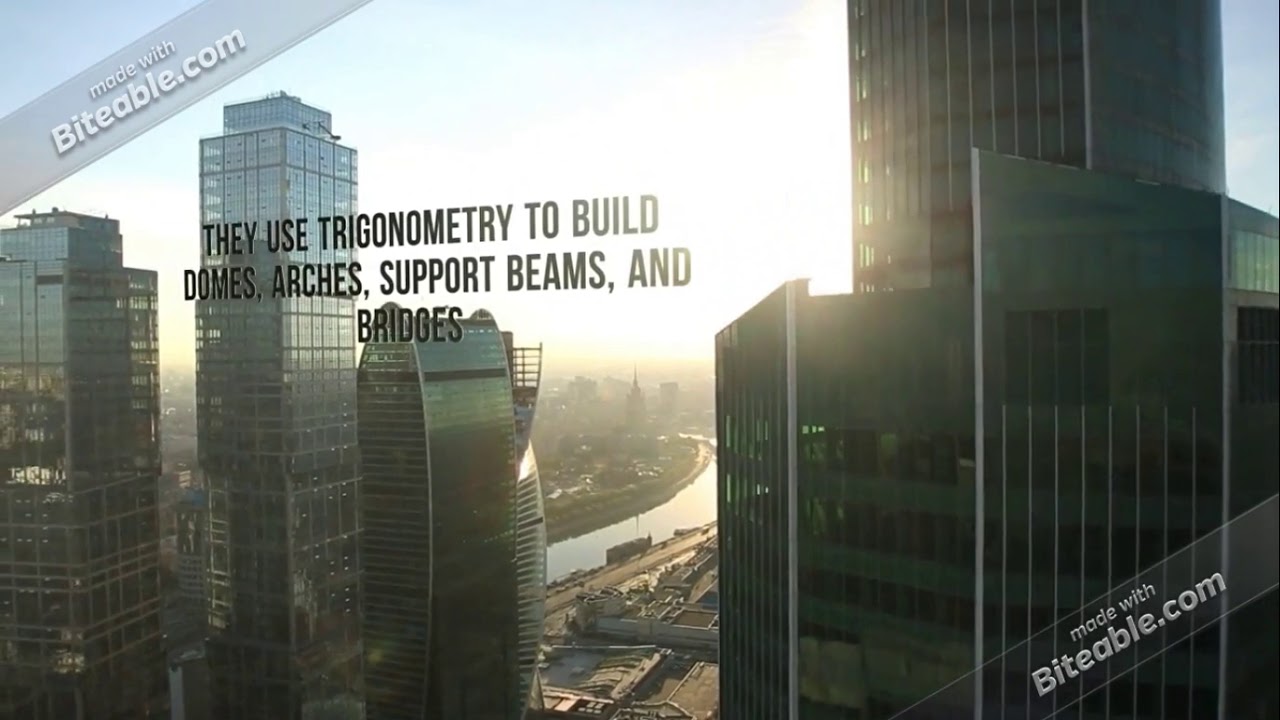 the use of trigonometry in architecture Biteable - YouTube