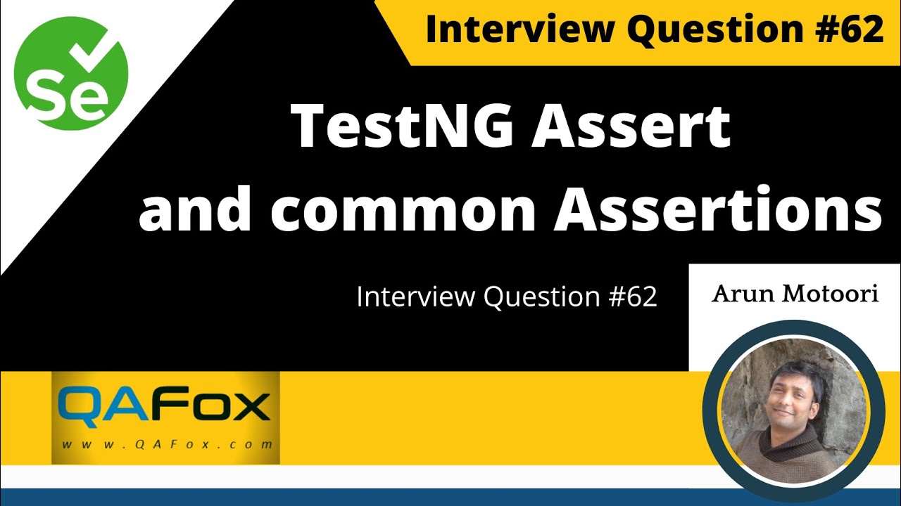 What Is Testng Assert And List Out Some Common Testng Assertions 6416