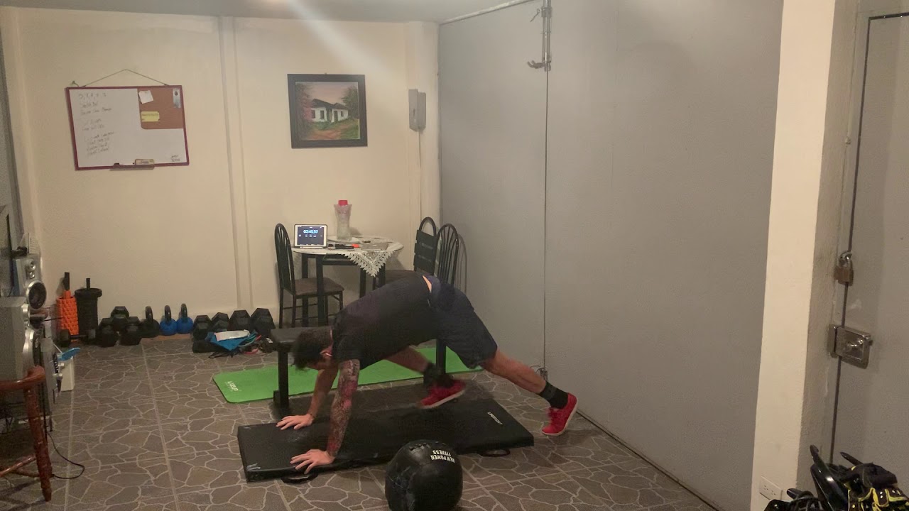 5,7,9,11,13,15 Snatch Ball /Burpees over Bench - YouTube