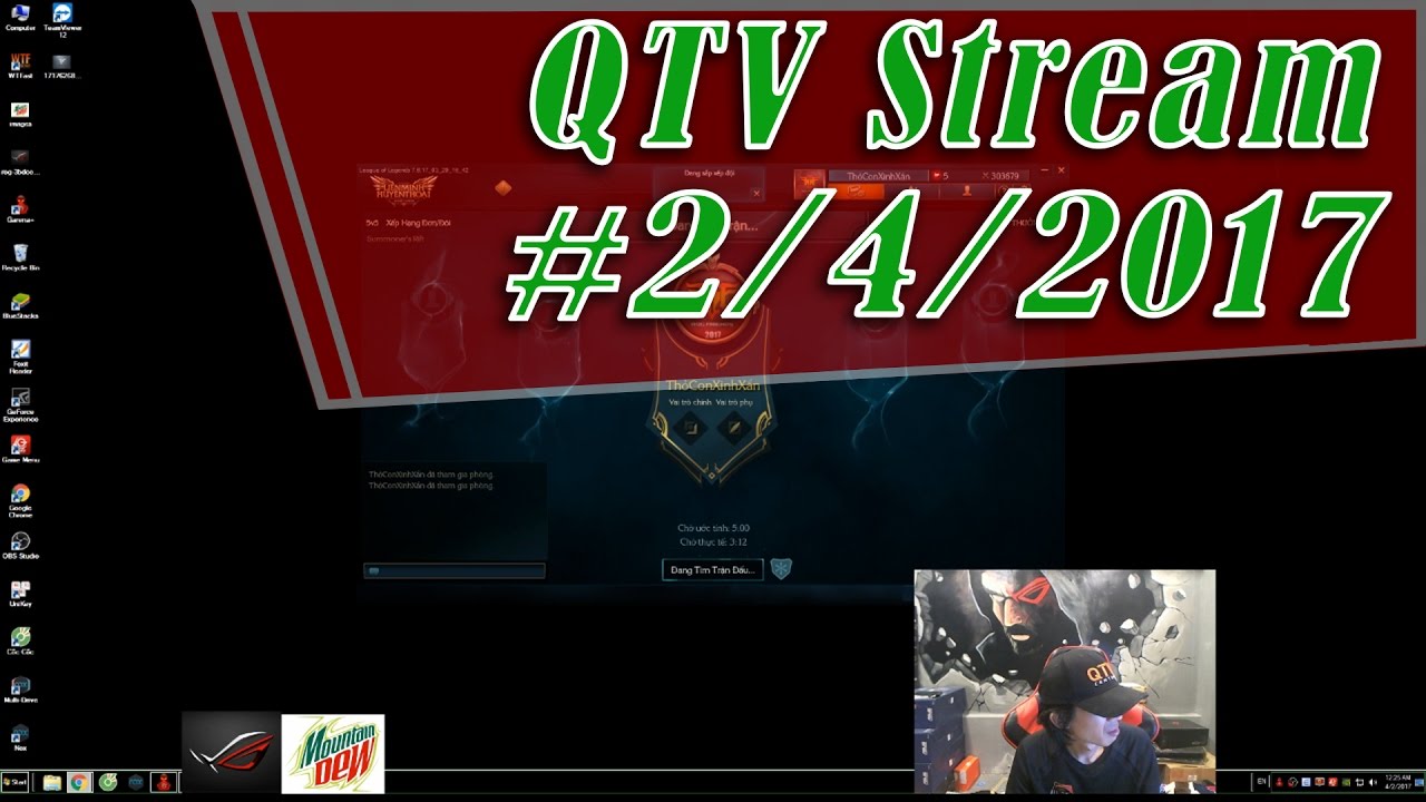 QTV Live Stream 2/4/2017 | Liên Minh eSport Live Stream - YouTube