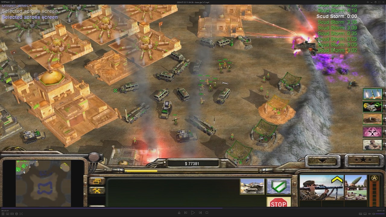 GLA BOSS - Command & Conquer Generals Zero Hour - 1 vs 7 HARD Gameplay ...