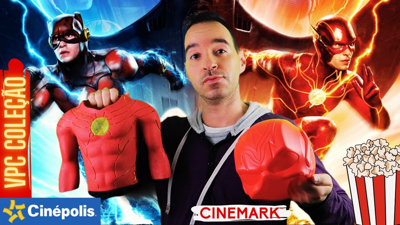 BALDES DE PIPOCA "THE FLASH" DA CINÉPOLIS E DA CINEMARK | VPC COLEÇÃO ...