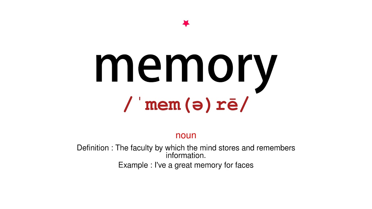 How to pronounce memory - Vocab Today - YouTube
