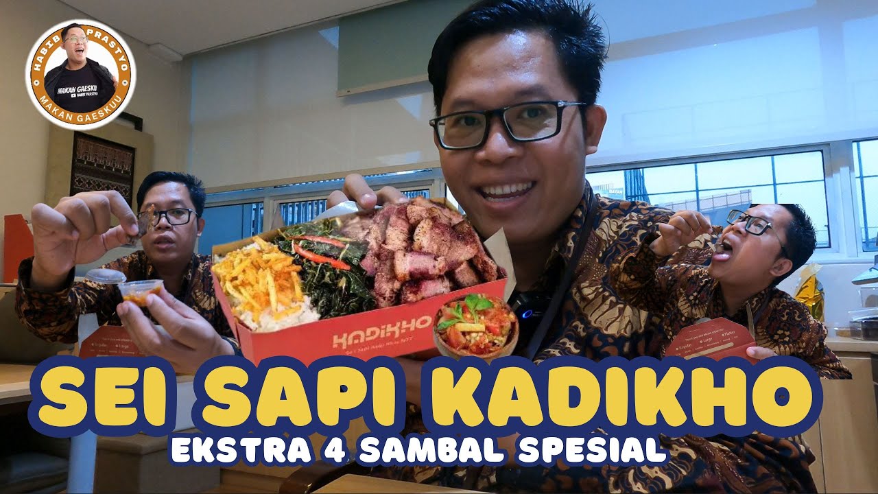 NASI SEI SAPI KADIKHO BIKIN KETAGIHAN SAMA SAMBAL ROA DAN SAMBAL MATAHNYA GAESKU #seisapi - YouTube