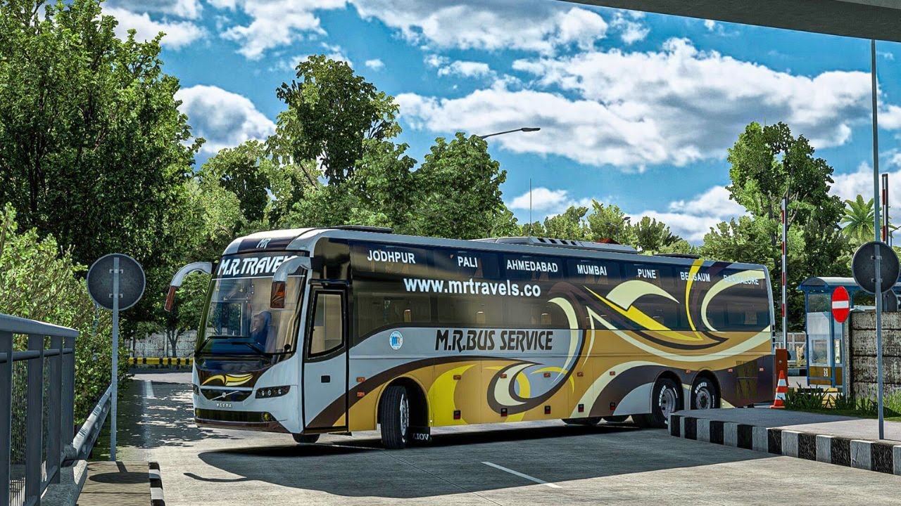 Thril of Driving Mr Travels Volvo Bus Through Bangalore Highway #ets2 ...