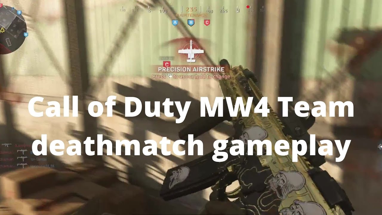 Call of Duty MW4 Team deathmatch gameplay - YouTube