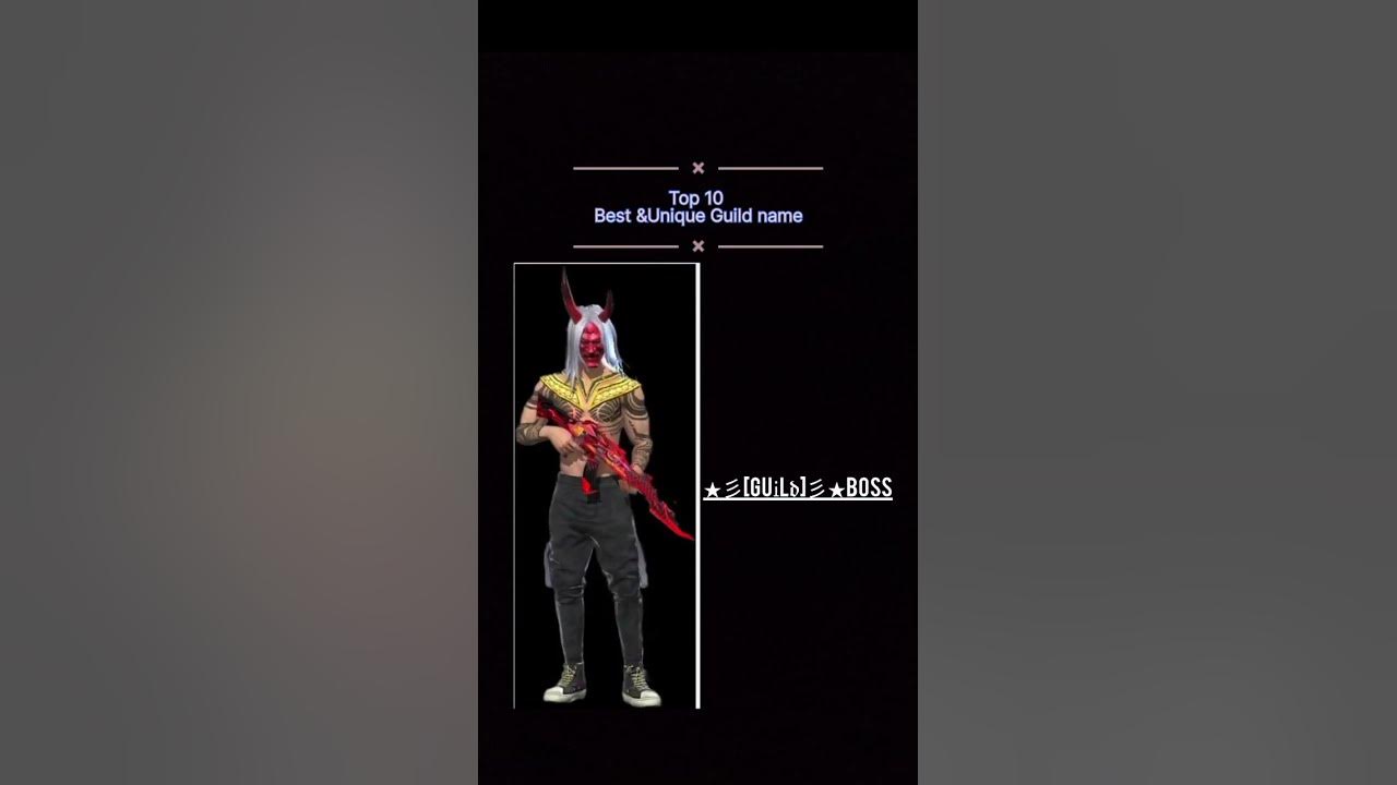 Top 5 best unique guild name#freefireindia #youtube #ytshorts - YouTube