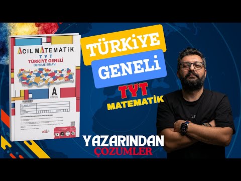 TÜRKİYE GENELİ ACİL YAYINLARI TYT MATEMATİK ÇÖZÜMLERİ (Pdf ve cevap anahtarı açıklama kısmında)