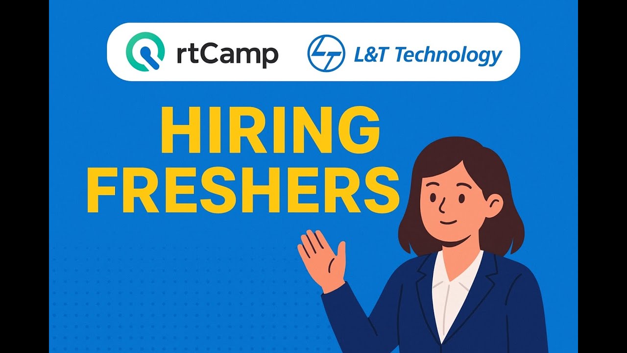 “rtCamp & L&T Technology Hiring Freshers | 2025 Recruitment | Apply Now ...