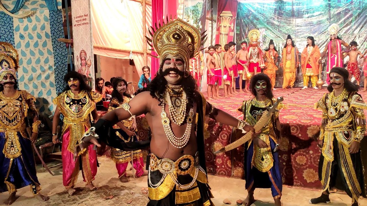 RAVAN KUMBHKARAN VADH || AADARSH RAMLEELA SECTOR 17 PANCHKULA 2022 ...