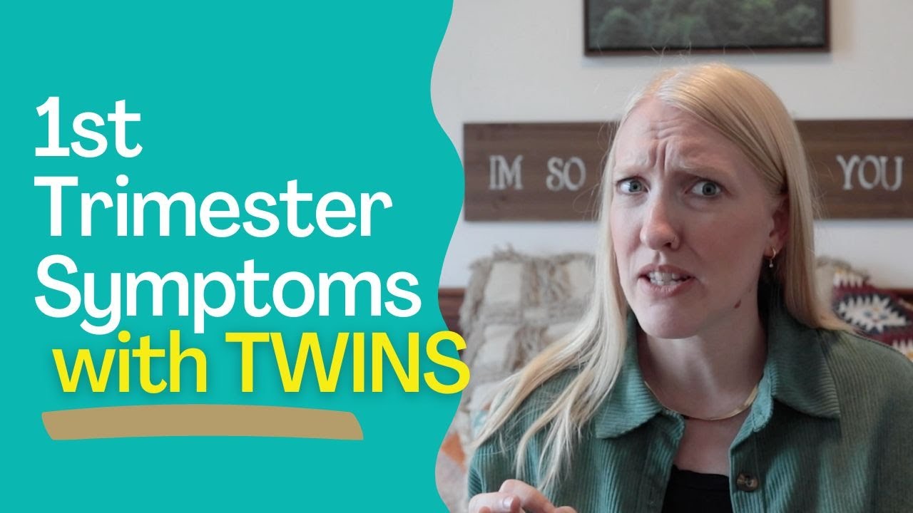 PREGNANT with TWINS!! First Trimester Symptoms - YouTube