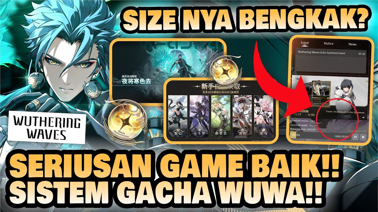 SISTEM GACHA WUTHERING WAVES RAMAH F2P?? Sudah Bisa Pre Download!! 🤔 ...