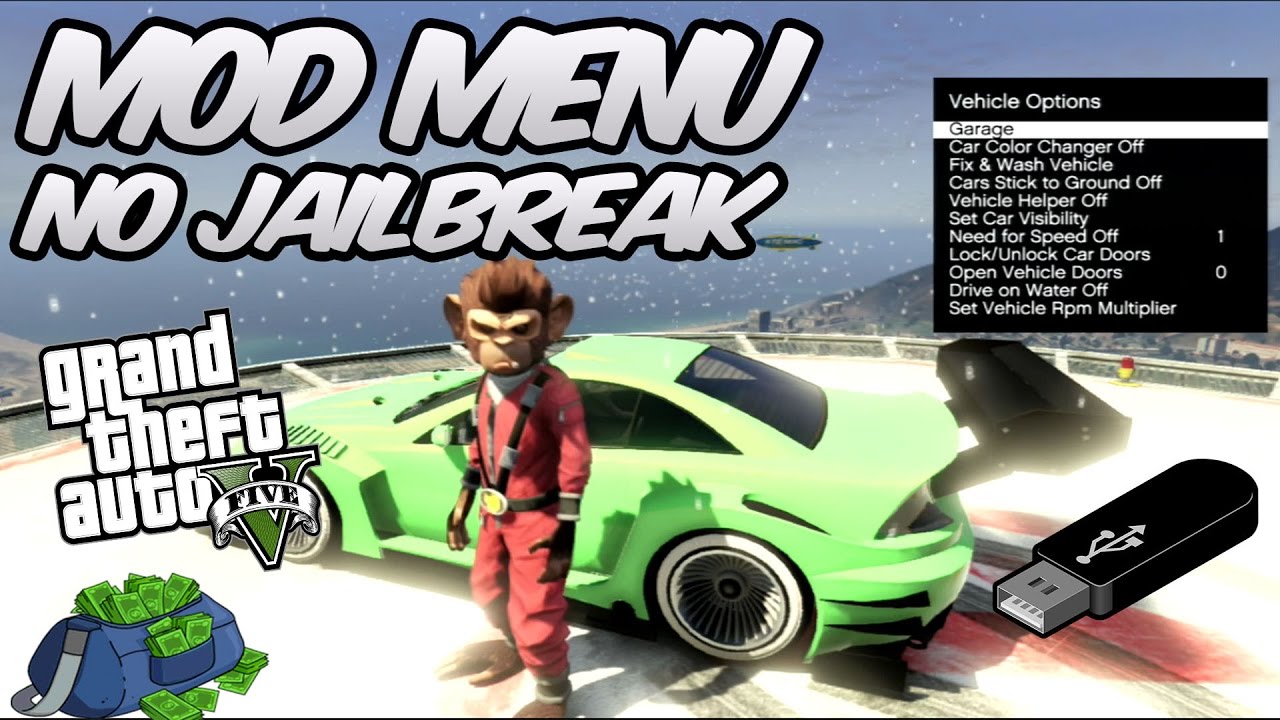 Grand Theft Auto 5 (PS3)USB Mod Menu Gameplay (LINK IN DESCRIPTION ...