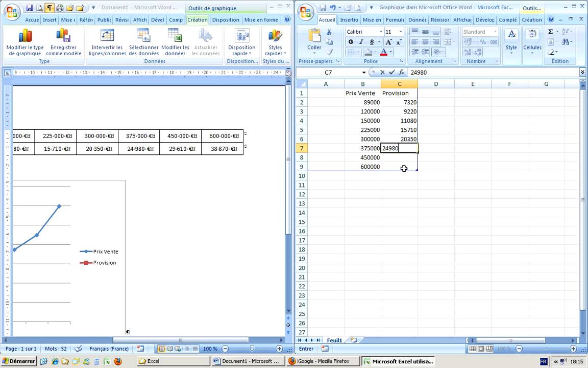 Word - Graphique - YouTube