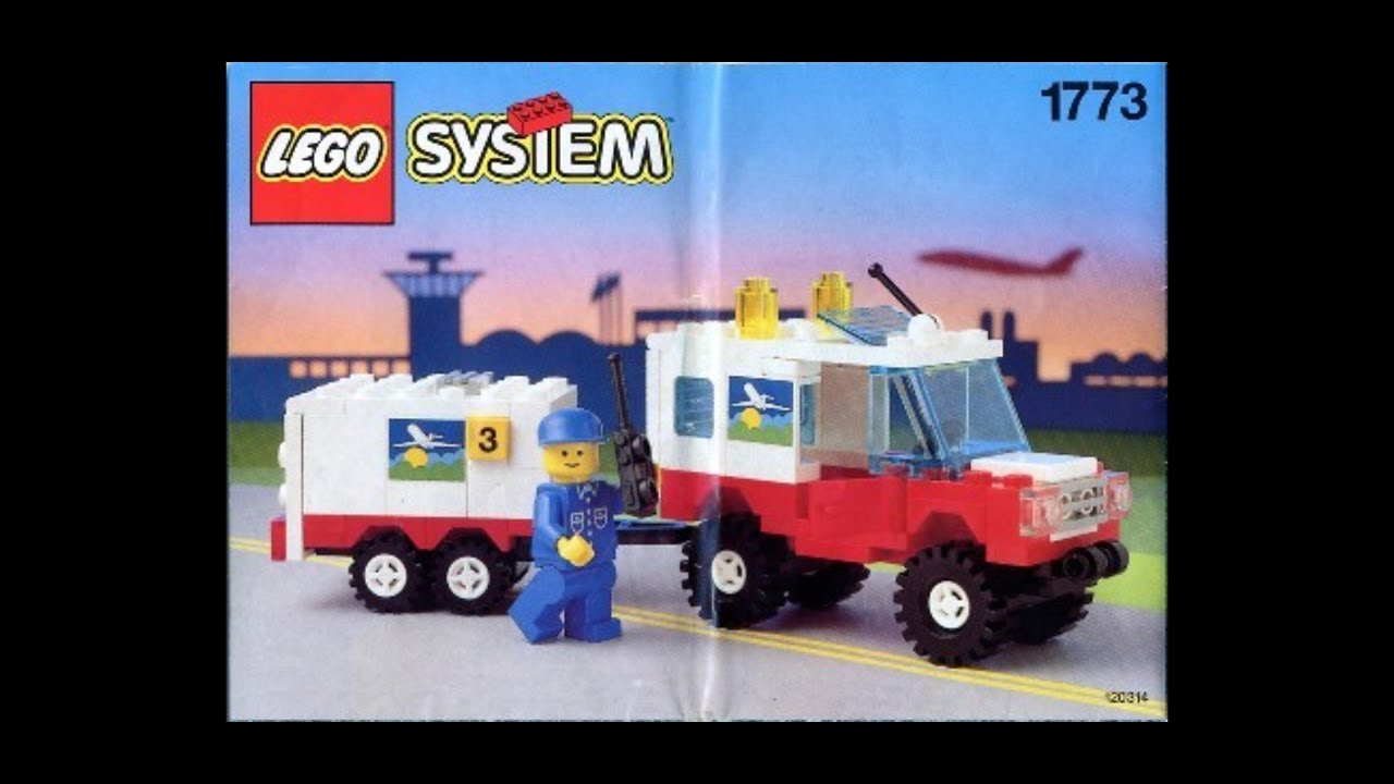 1773 Lego Airline Maintenance Vehicle with Trailer Building Instruction ...