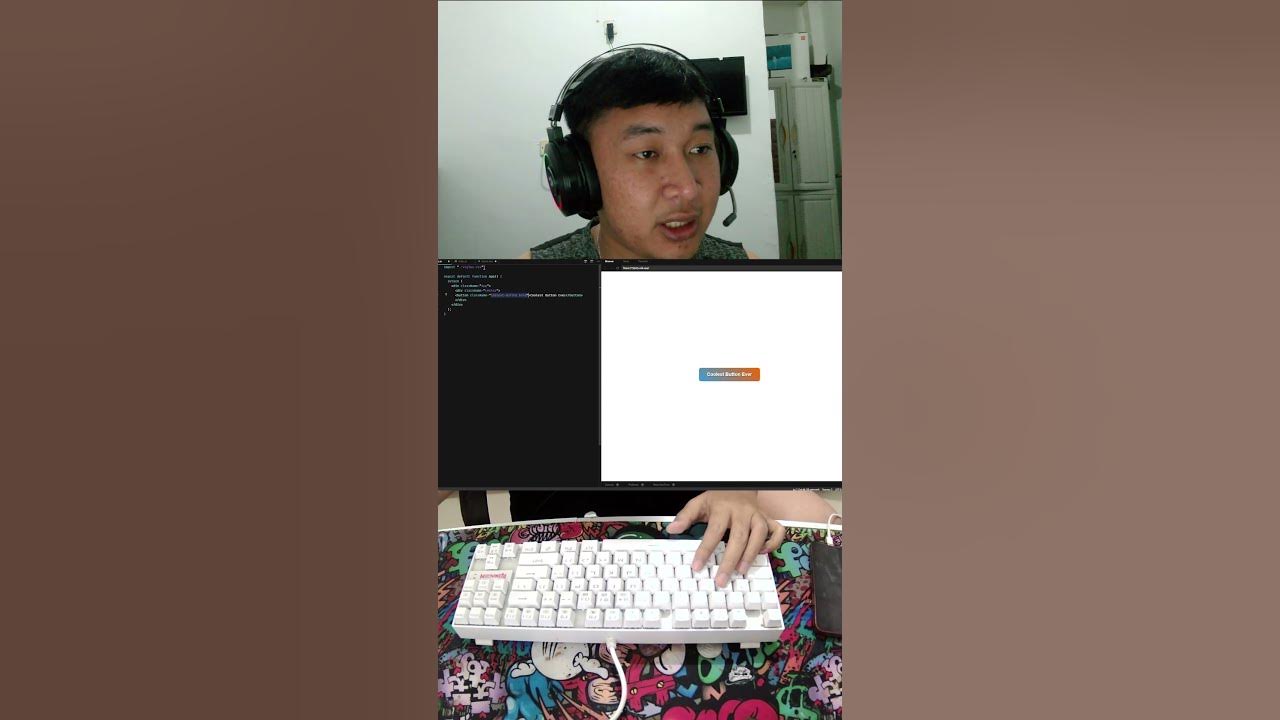 React JS hoover button - YouTube