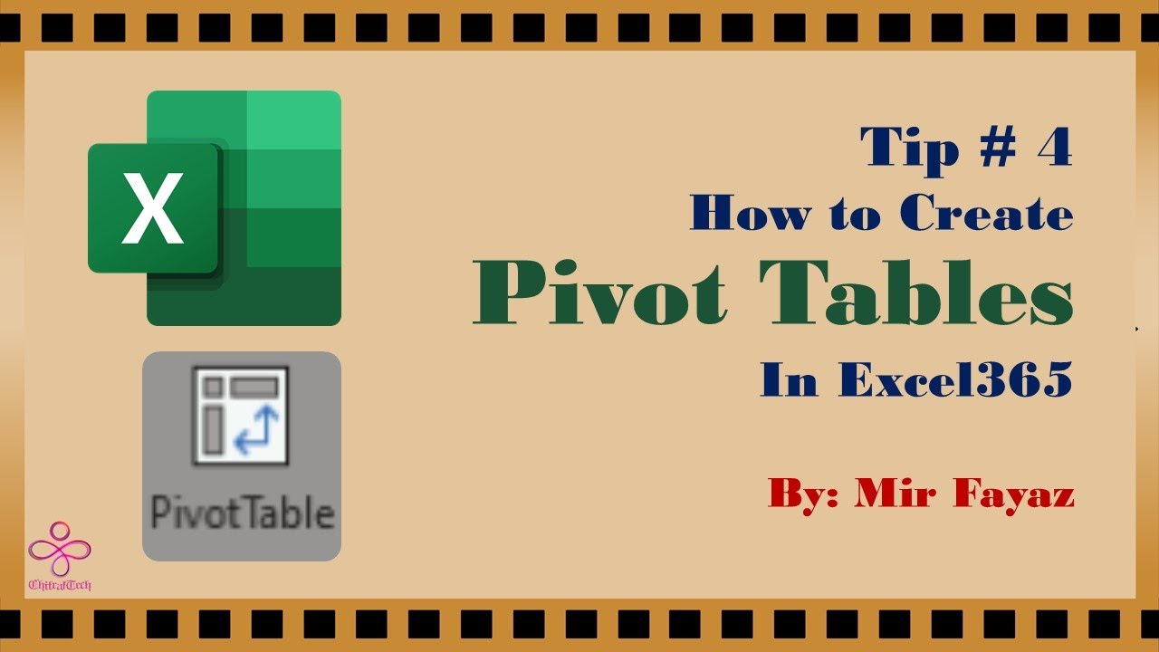 How to use PivotTable in Excel 365 - YouTube