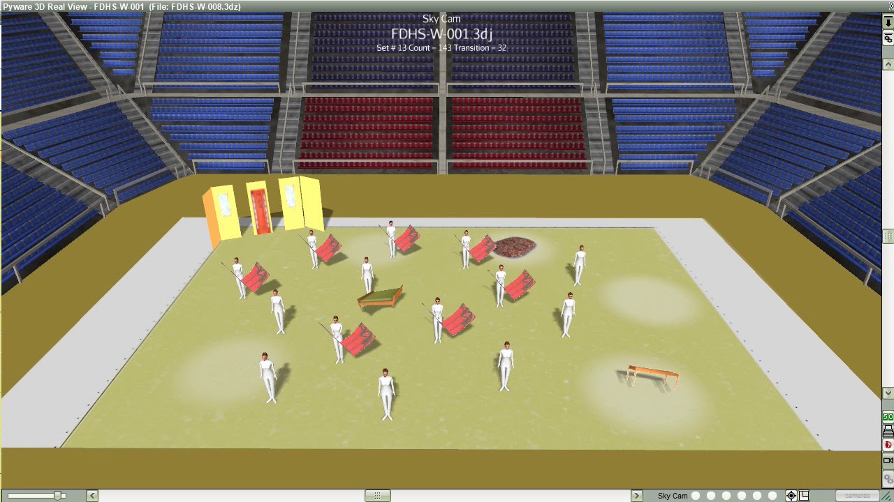 Visual & Drill Design : Indoor/Winter Guard Sample - YouTube