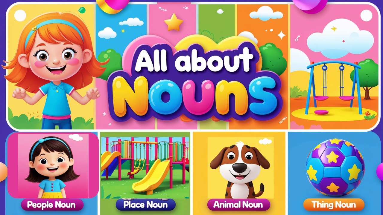 All About Nouns | English Grammar for Kids | Bright Bunnies - YouTube