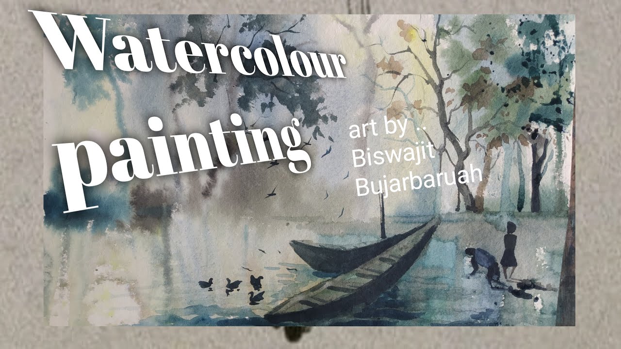How to do the first wash in watercolour technique // watercolour ...