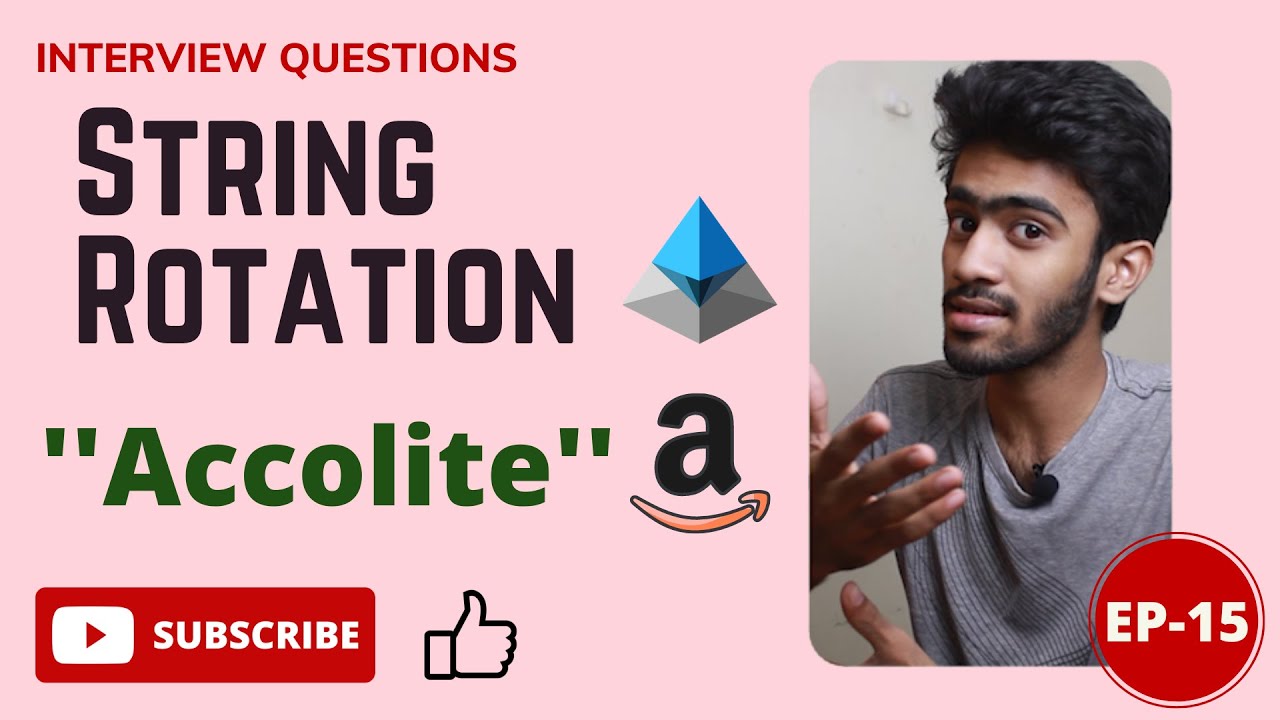 Accolite Coding Question Check String Rotation Daily Dose 15 Tamil Code Io Youtube