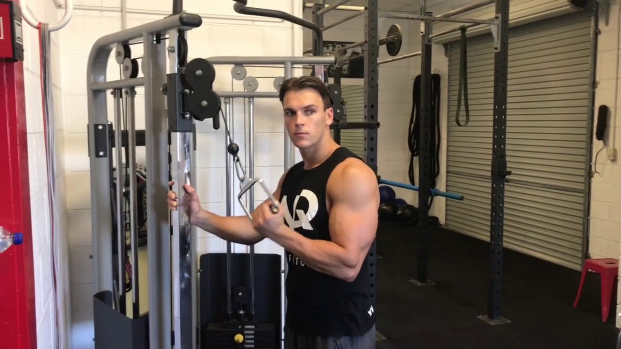 Single arm cable extensions - YouTube