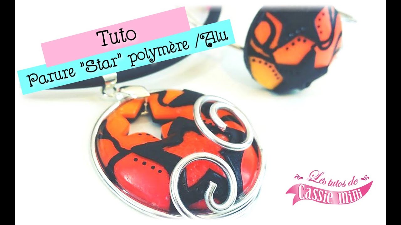 { Tuto } Parure "Star" Polymère et fil aluminium / Cernit - YouTube