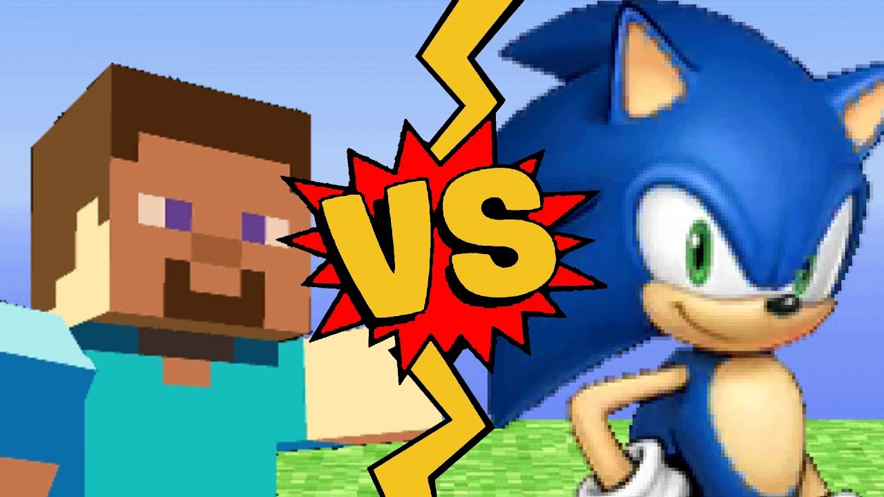 M.U.G.E.N. Battles | Steve vs Sonic | Minecraft vs Sonic the Hedgehog ...
