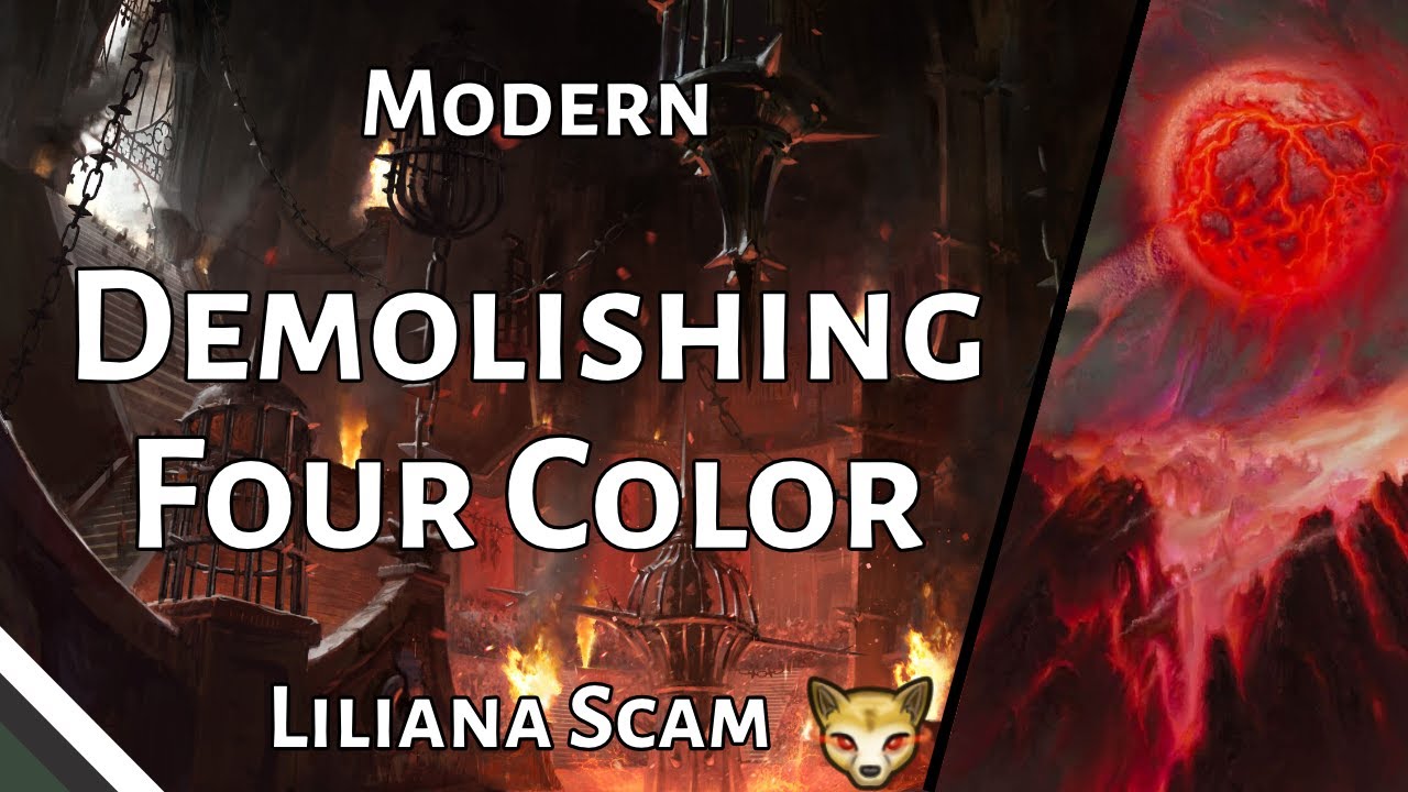 Demolishing Four Color | Liliana Scam | MTG Modern | MTGO - YouTube