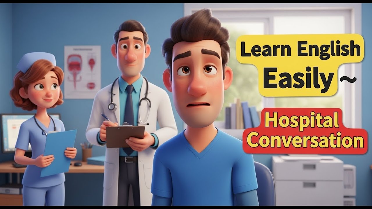 Learn English Easily 🏥 Hospital Conversation | Practice Real English ...