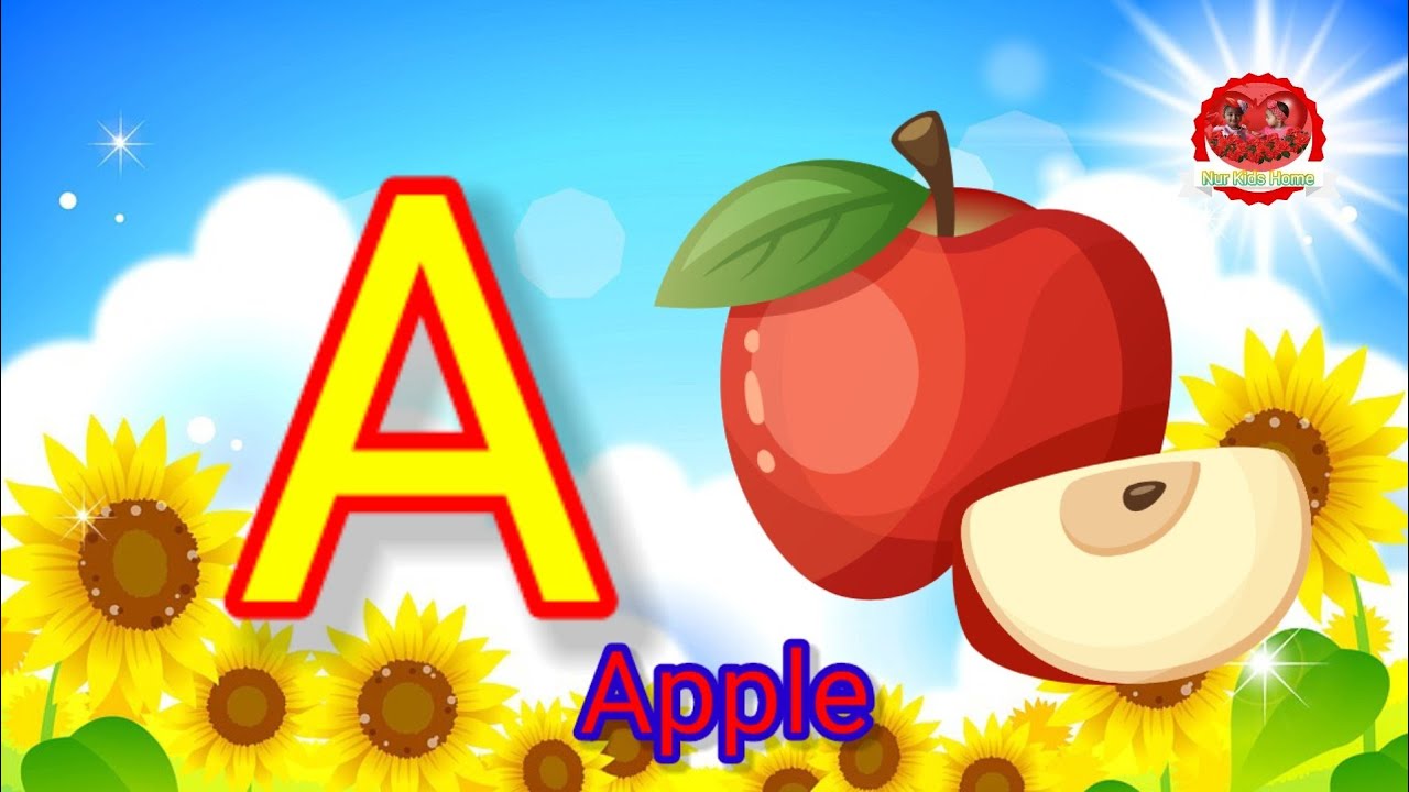 A for Apple, phonics song, nursery rhymes/ alphabet sound/ kids songs ...
