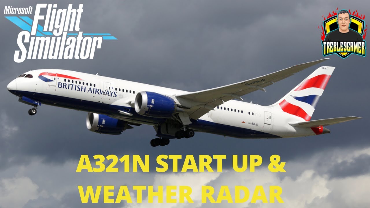 A321 Start Up & Weather Radar - YouTube