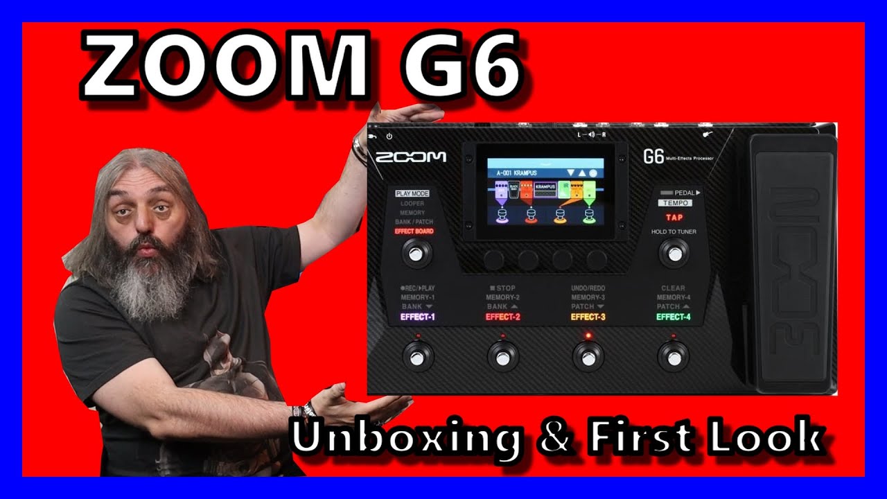Zoom G6 Unboxing and First Look - YouTube