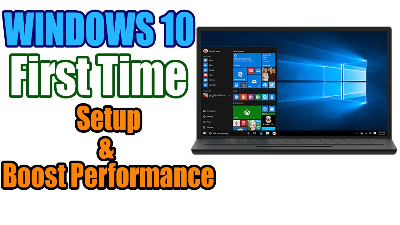 Windows 10 First Time Setup | Settings UP Windows 10 For Speed Up ...