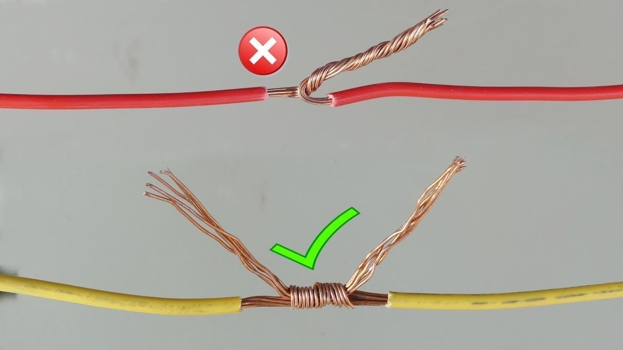 Awesome Idea! How to Twist Electric Wire Together | Properly Joint ...