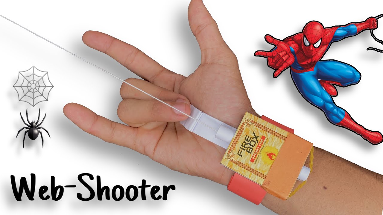 Spider-Man Web Shooter making from paper craft | how to make Spider Man ...