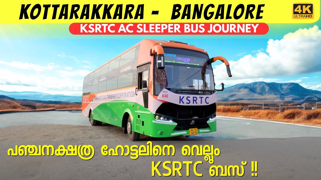 Factory fresh KSRTC AC SLEEPER bus journey from Kottarakkara to ...