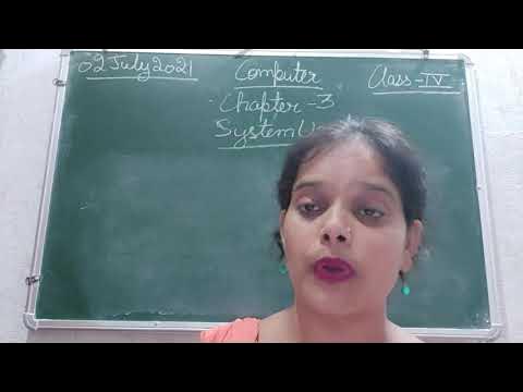 Class IV Computer 02 07 2021 by Ms Anchal Singh, Chapter 3 - YouTube