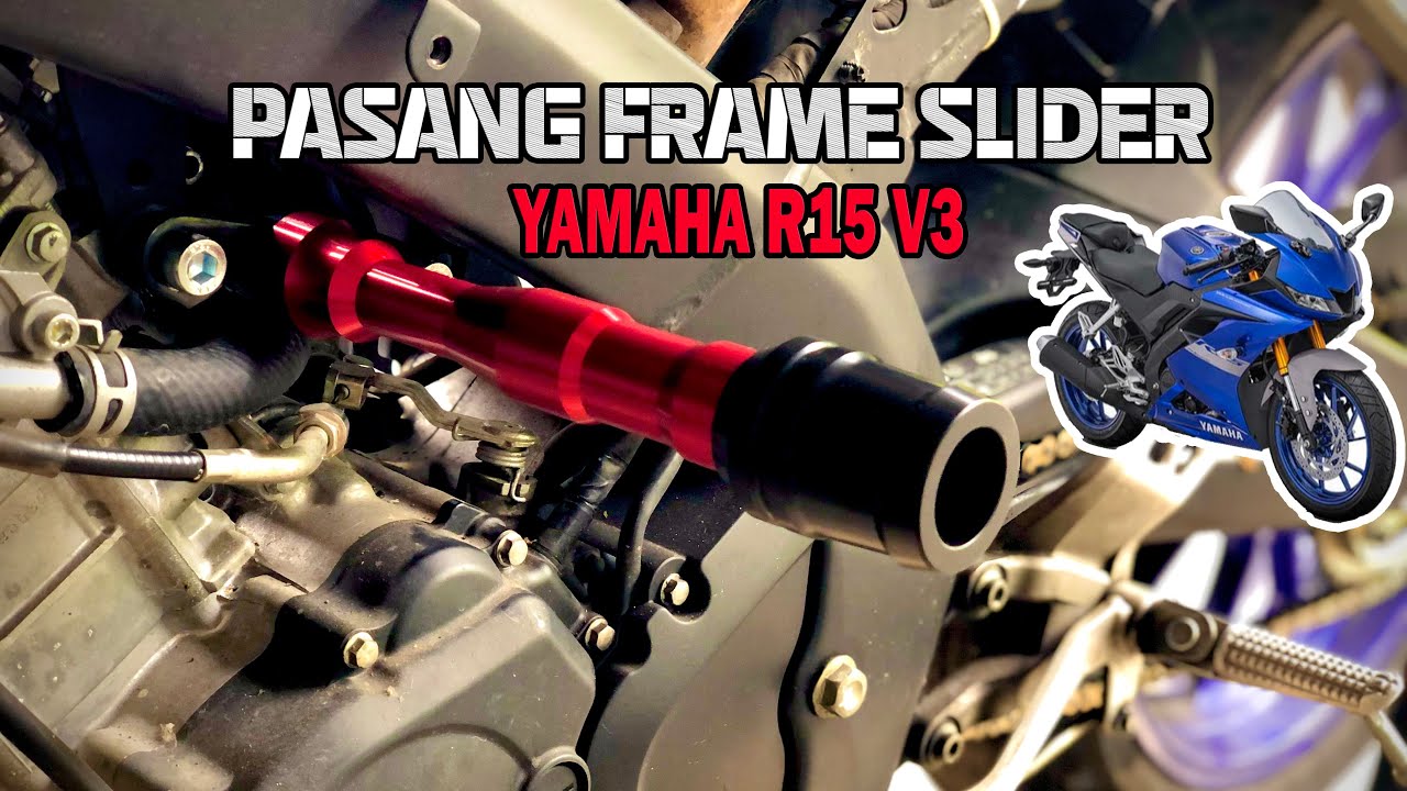 CARA PASANG FRAME SLIDER SLIDER YAMAHA R15 v3 - YouTube