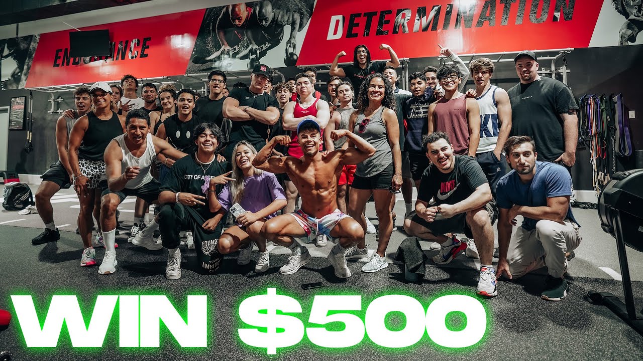 Do the MOST Push Ups, WIN $500 | PUBLIC STRENGTH COMPETITION - YouTube