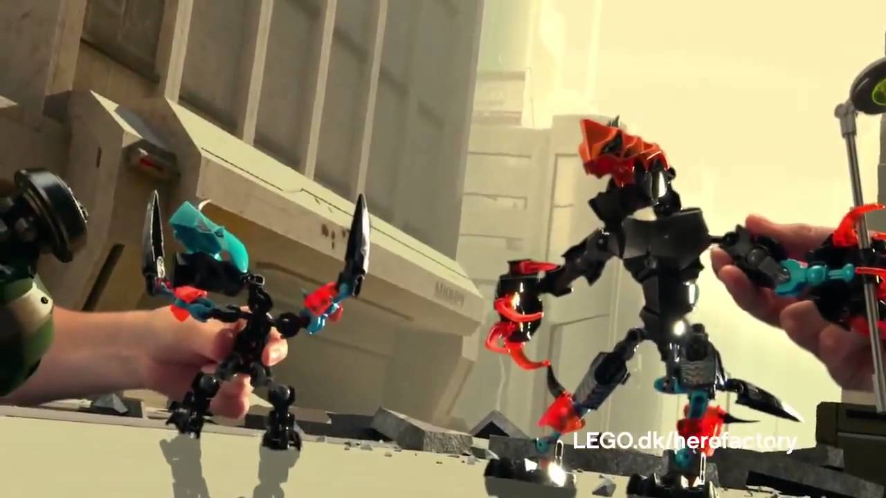 Lego Hero Factory - Splitter Beast vs Evo XL - YouTube