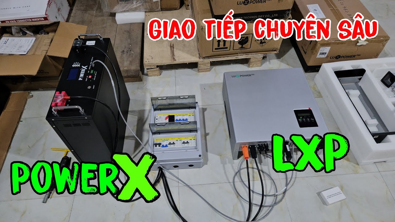 Hướng dẫn cài giao tiếp PowerX và Luxpower LXP 6kw - YouTube