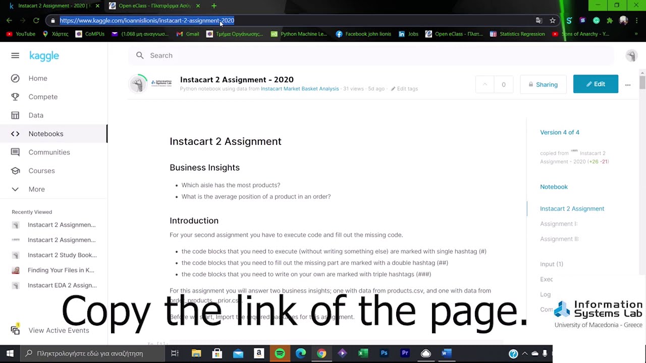 How To Submit A Kaggle Assignment Youtube 5686