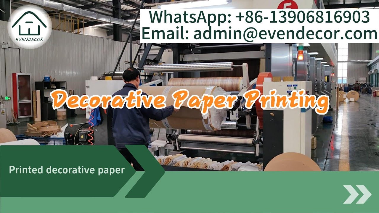 How to Print Decorative paper for melamine? - YouTube