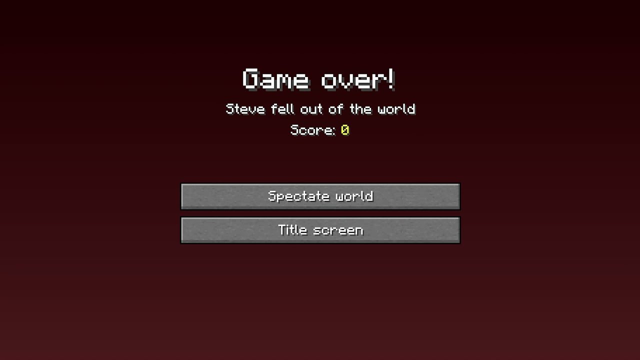 Minecraft DEATH Sound Effect. GAME OVER! - YouTube